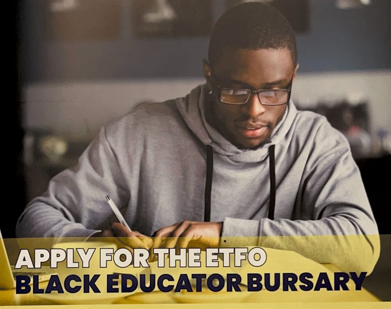Apply for the ETFO Black Educator Bursary – ETFO – Toronto Occasional ...