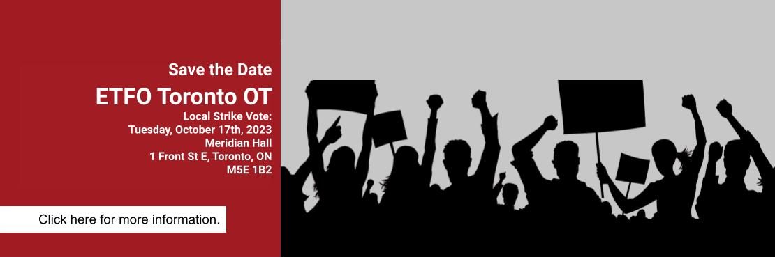 ETFO – Toronto Occasional Teachers – Respect is a two way street