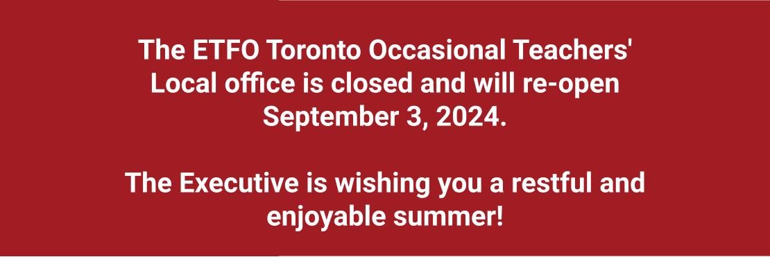 ETFO – Toronto Occasional Teachers – Respect is a two way street